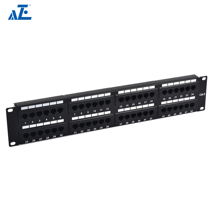 2U 48-Port CAT6 UTP Unshielded Patch Panel | AZE